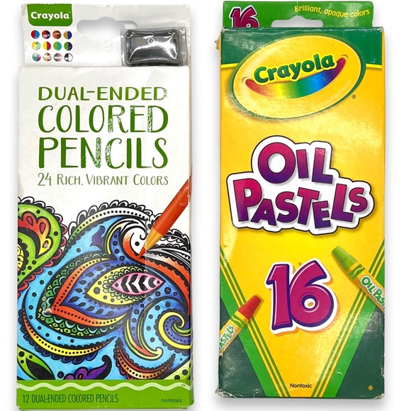 Crayola | Art | Dual Ended Colored Pencils And Crayola Oil Pastels ...